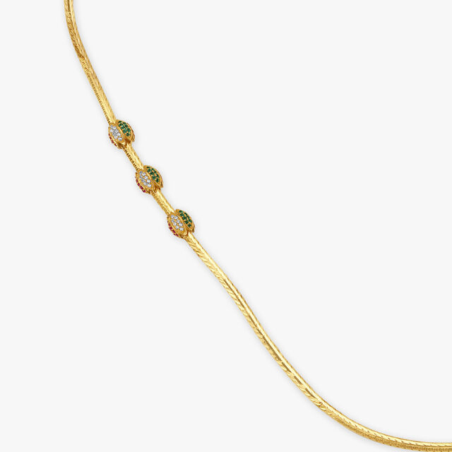 Stylish Gold Mugappu Chain
