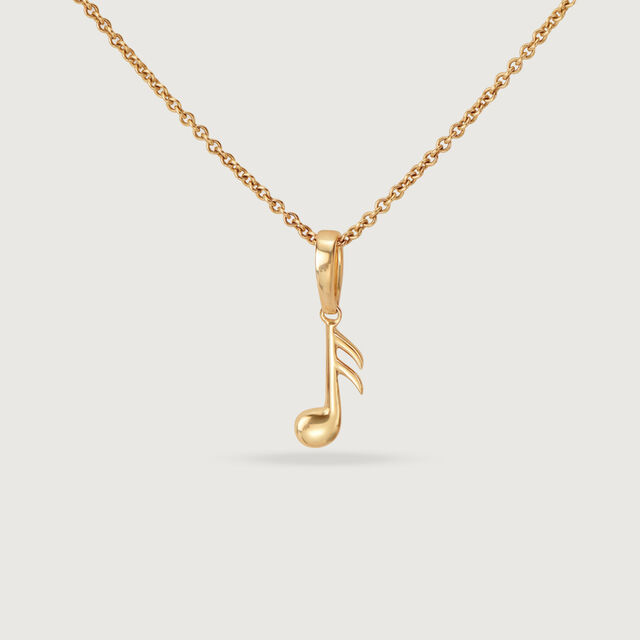 Quaver Touch 14KT Gold Pendant