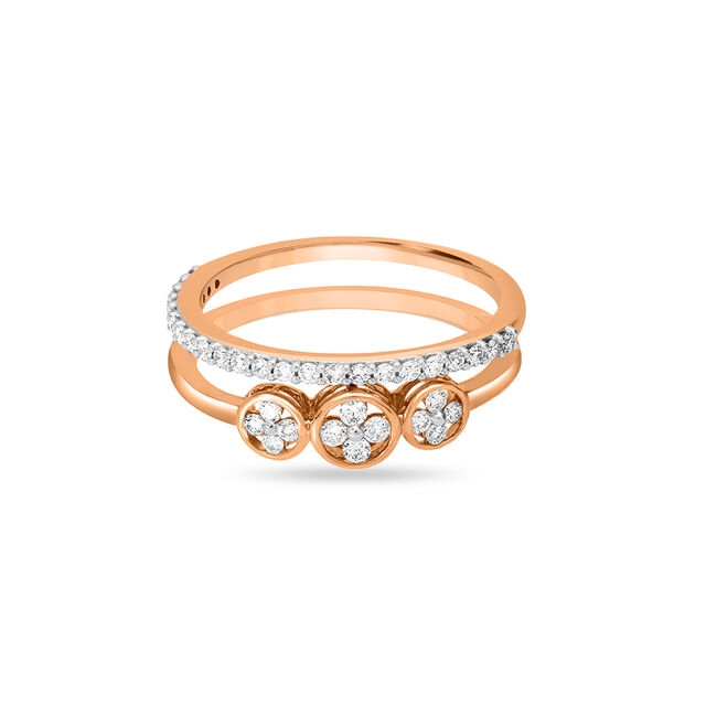 18KT Rose Gold Oculus Diamond Ring