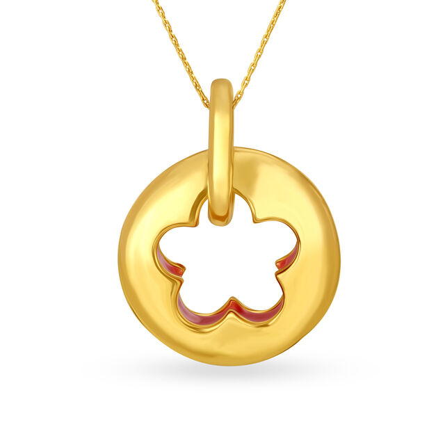 Charming Gold Pendant for Kids