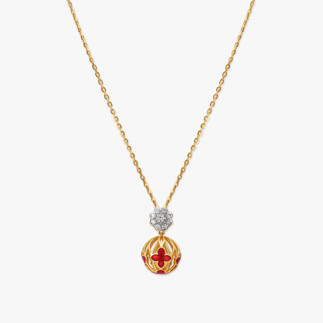 Scarlet Charm Diamond Necklace