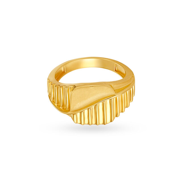 Bold Abstract Gold Ring