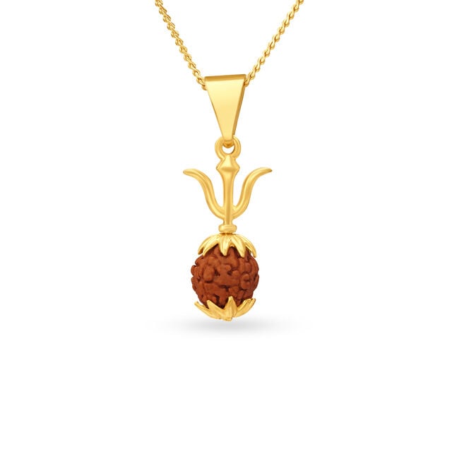 Rudraksh Gold Pendant