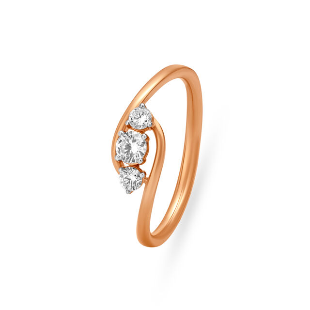 Subtle Crossover Finger Ring