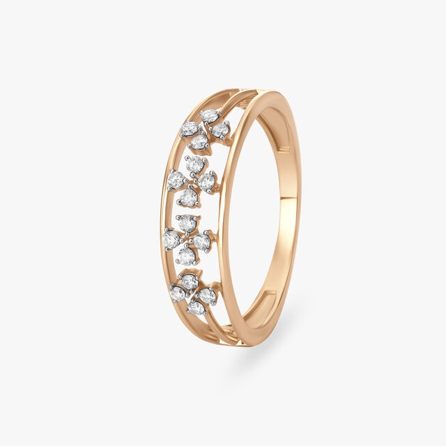 Celestial Floral Diamond Finger Ring