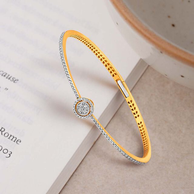 Sleek Diamond Bangle