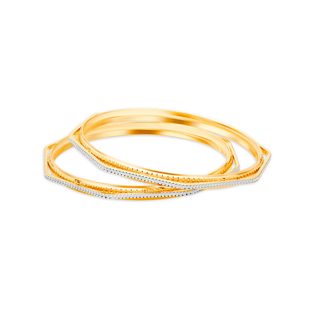 Octagonal Gold Bangles