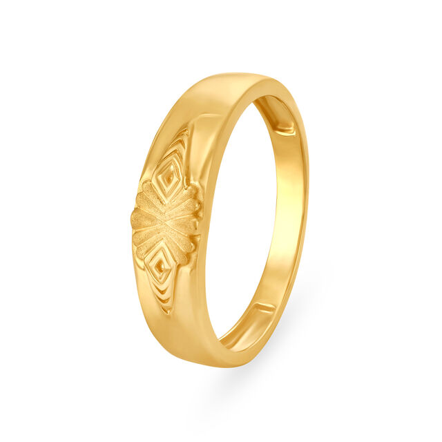 Radiant Abstract Gold Ring