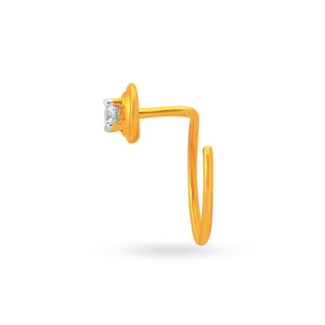 Minimalistic Elegant Diamond Nose Pin