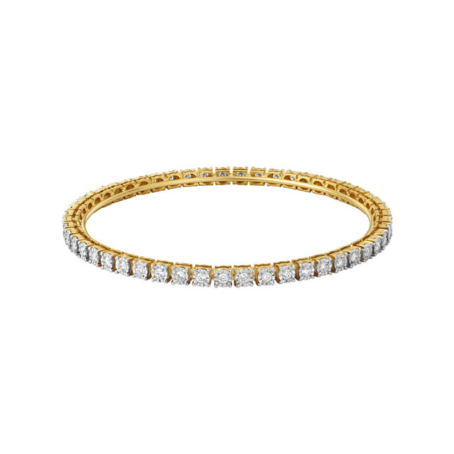 single line diamond bangles
