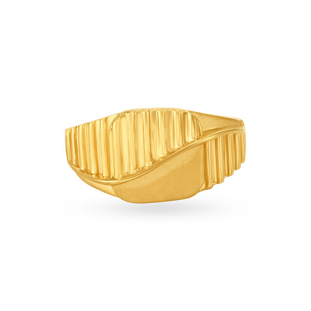 Bold Abstract Gold Ring