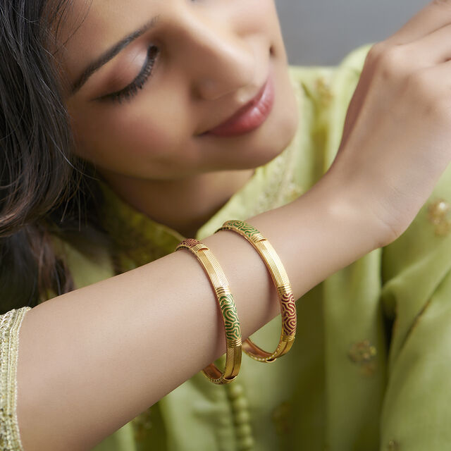 Vibrant Enamel Bangle