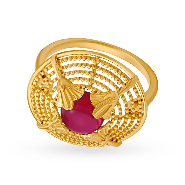 Rawa Work Gold Finger Ring