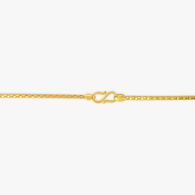 Modern Glossy Gold Chain