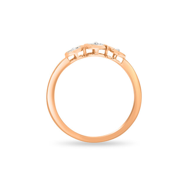 18KT Rose Gold Oculus Diamond Ring