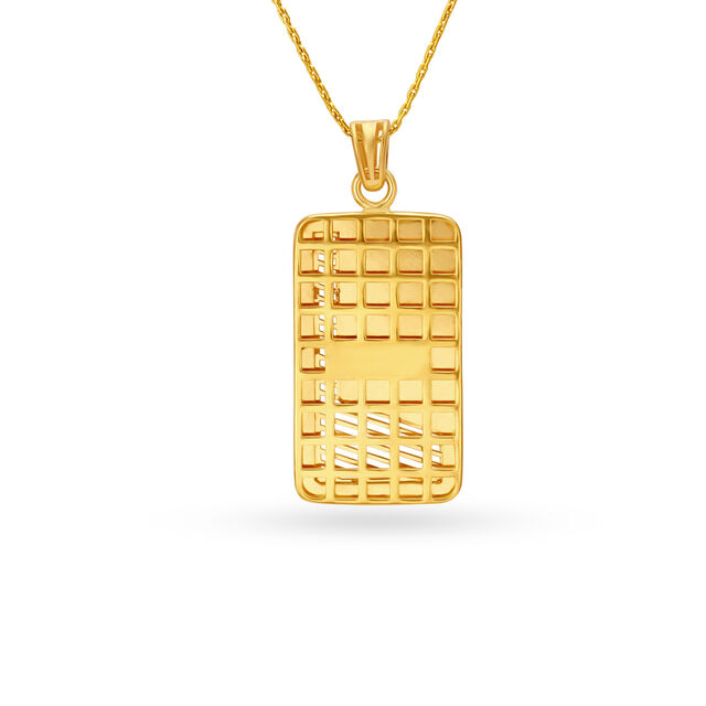 rectangle gold locket