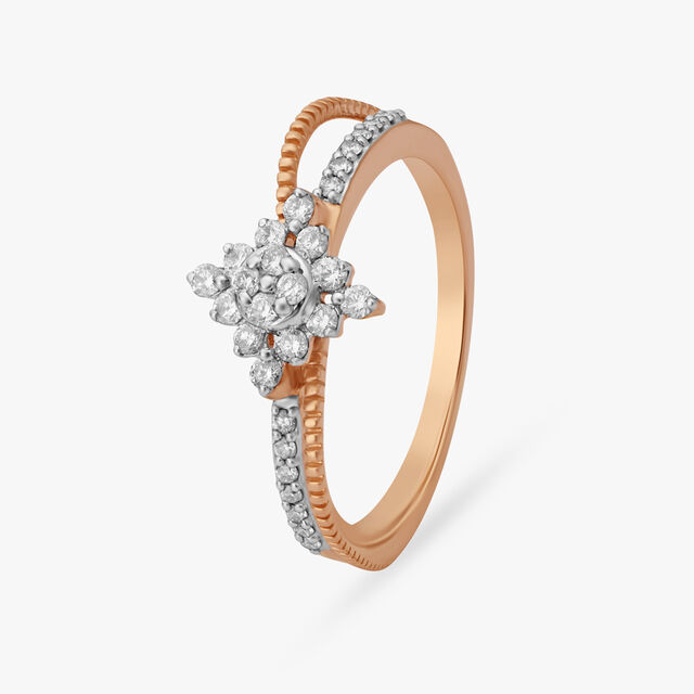Double Layered Diamond Ring