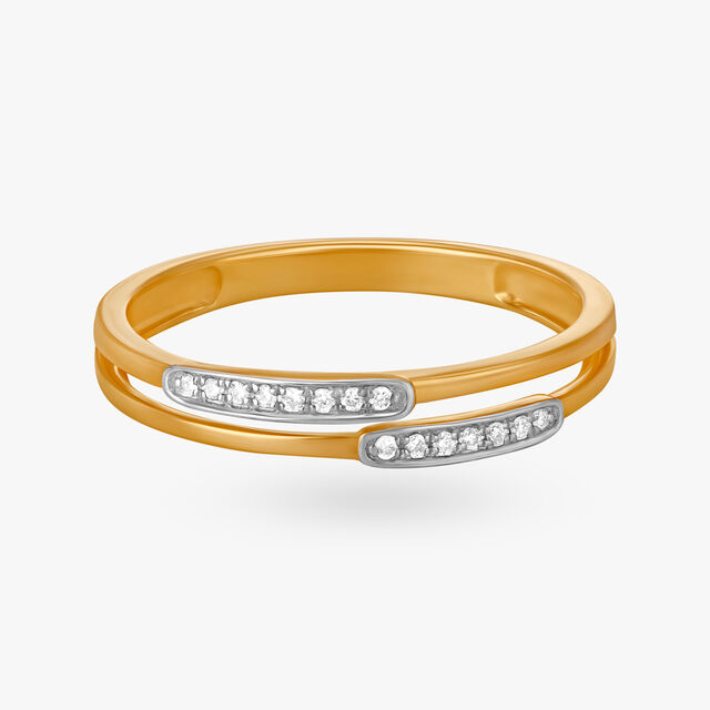 Bold Sleek Diamond Ring