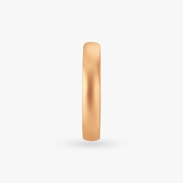 Curved Gold Finger Ring