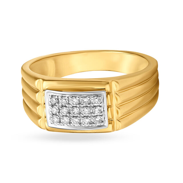 Bold Stunning Diamond Finger Ring for Men