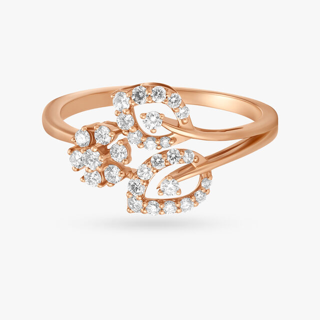 Lush Foliage Diamond Ring