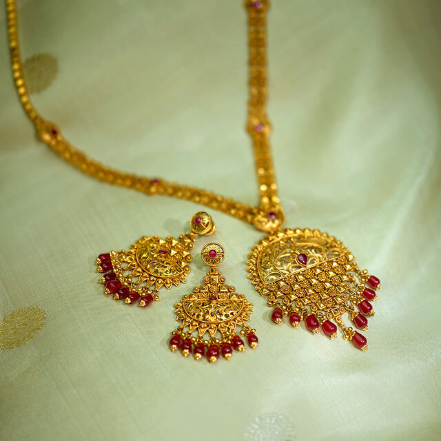 Katelyn Products Traditional Laxmi Design Gold Plated Long, 51% OFF