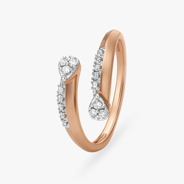 Chic Wrap-Around Diamond Ring