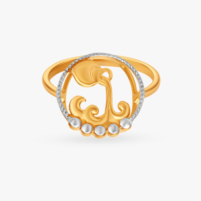 Elegant Aquarius Ring