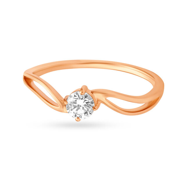 Classic Mini Solitaire Finger Ring