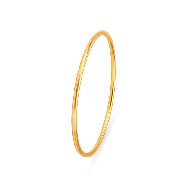 22KT Yellow Gold Gleaming Slender Bangles