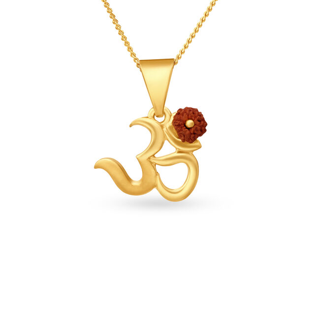 Captivating Om Gold Pendant