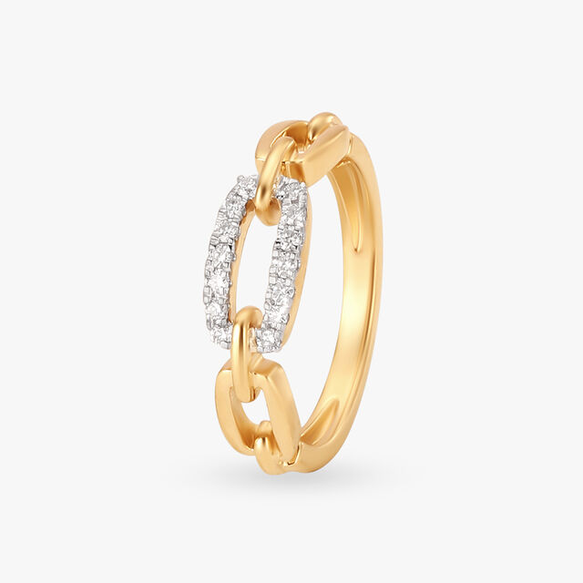 Galactic Diamond Finger Ring