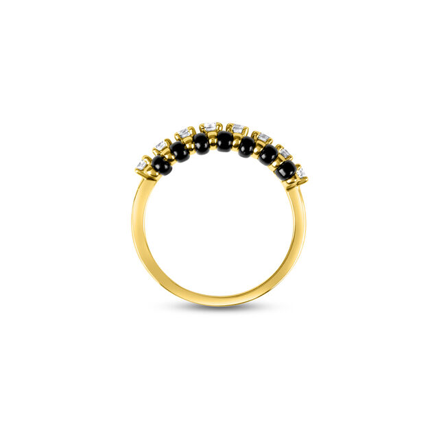 14kt Gold & Diamond Finger Mangalsutra for Young Brides