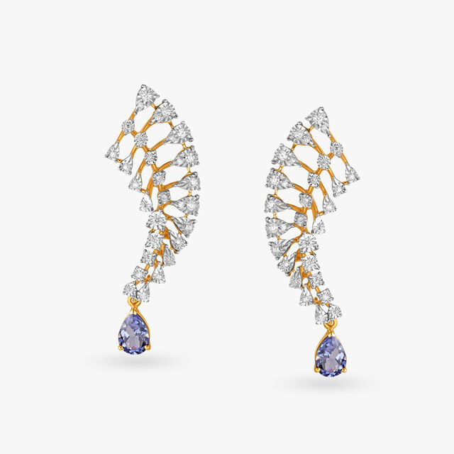 Azure Drop Diamond Necklace Set