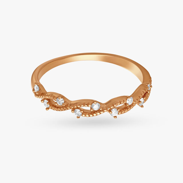 Classic Rose Gold Diamond Ring