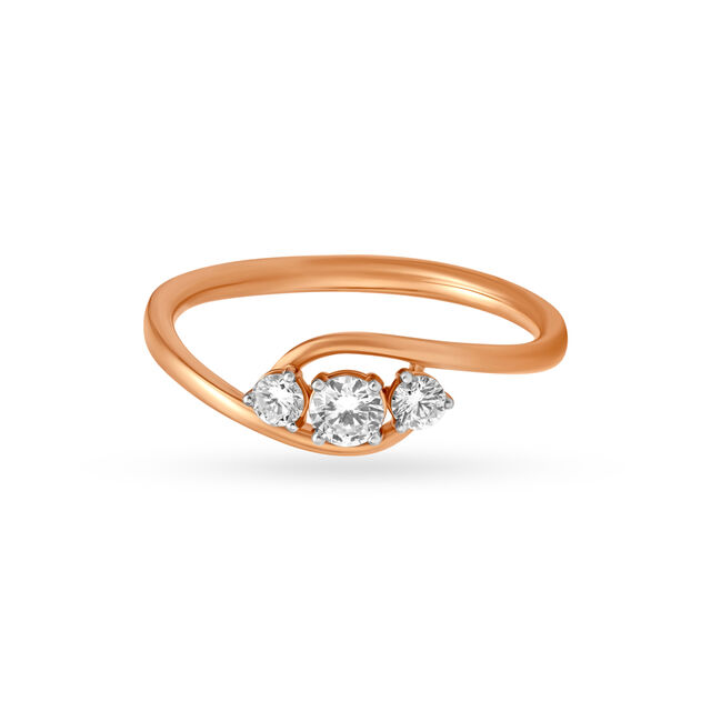 Subtle Crossover Finger Ring