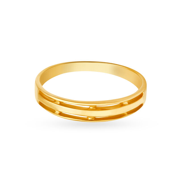 Elegant 22 Karat Yellow Gold Challa Finger Ring