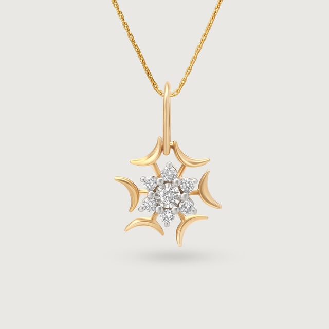 Nova Charm 14KT Diamond Pendant