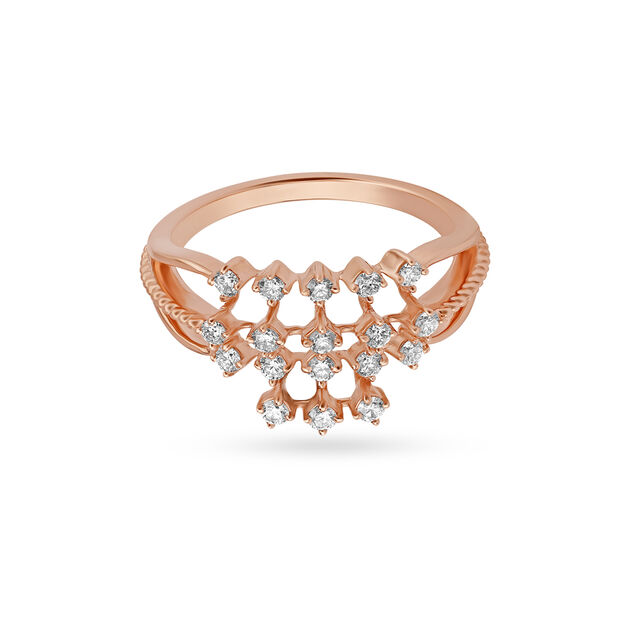 Pretty Crossover Finger Ring