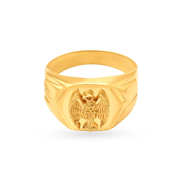 golden eagle ring for men