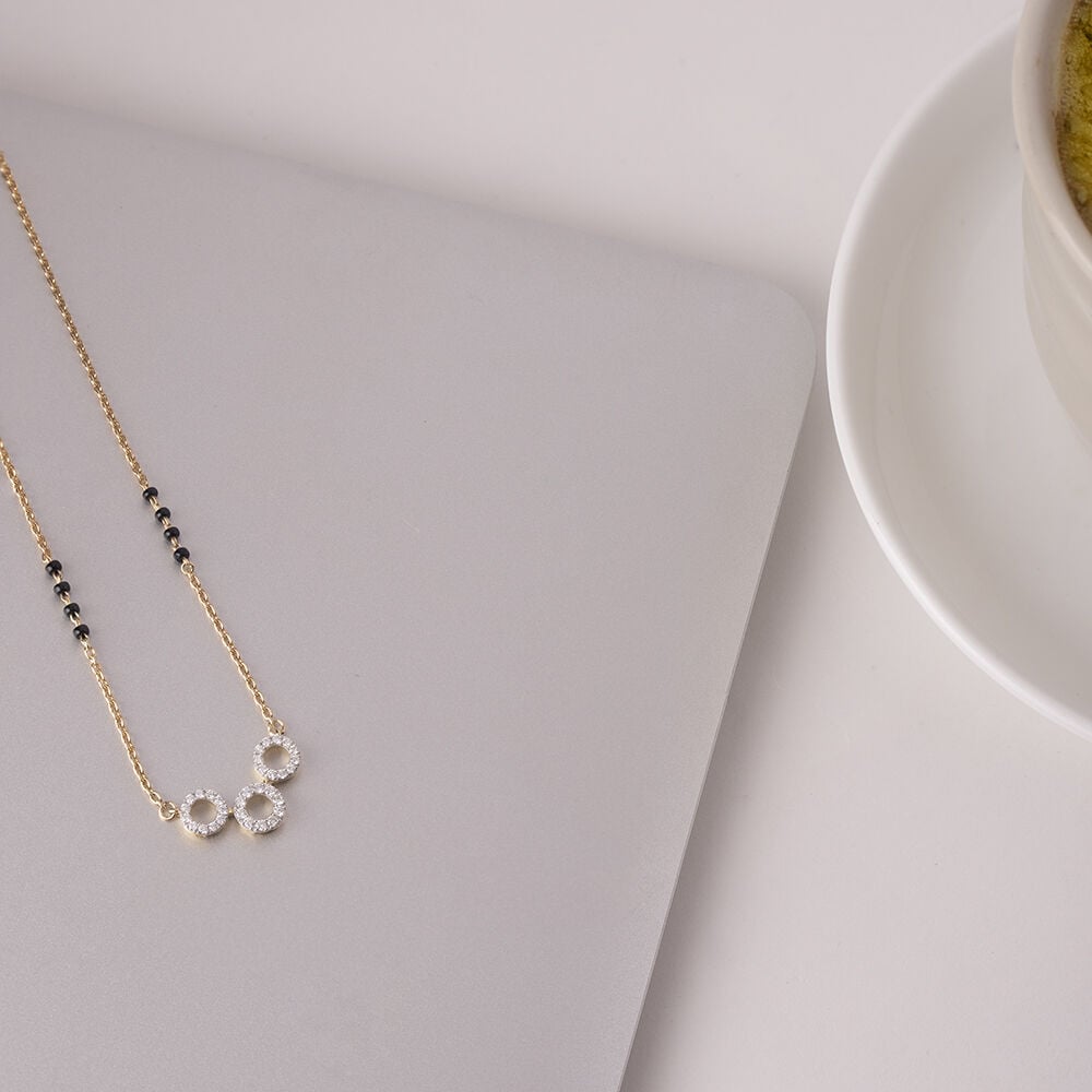 Buy Infinity Circles Gold and Diamond Mangalsutra at Best Price ...