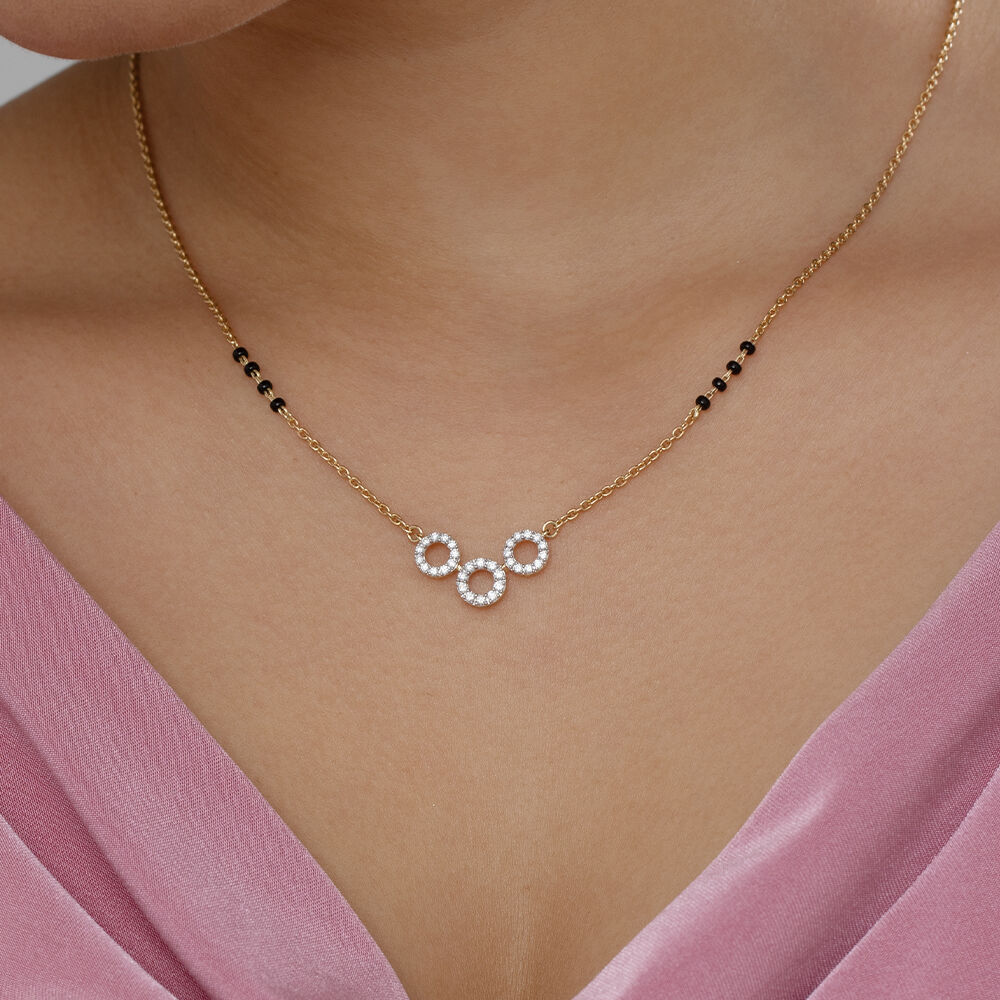 Buy Infinity Circles Gold and Diamond Mangalsutra at Best Price ...