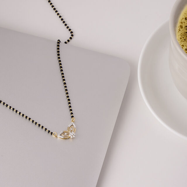 Whispering Wings Gold and Diamond Mangalsutra