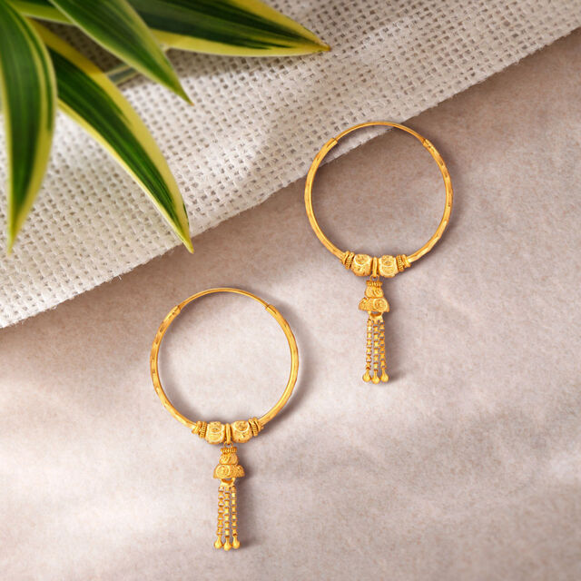 Timeless Bali Gold Hoop Earrings