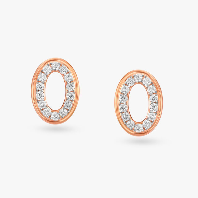 Radiant Simplicity Diamond Stud Earrings
