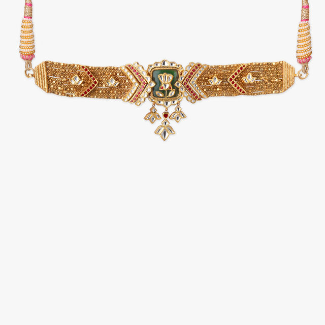 Regal Radiance Gold Necklace Set