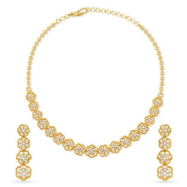 Charming Gold Necklace Set