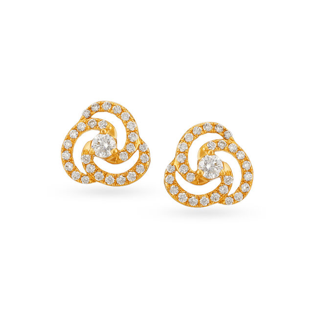 Fancy Diamond Stud Earrings