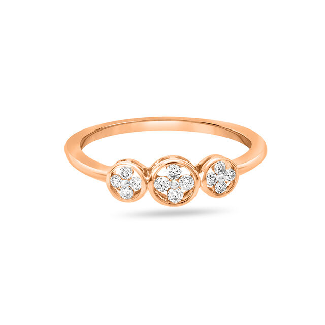18KT Rose Gold Oculus Diamond Ring