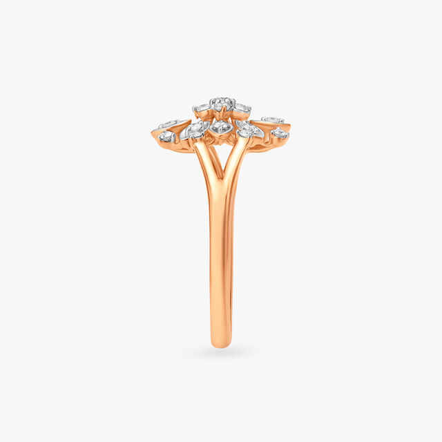 Enticing Floral Diamond Ring